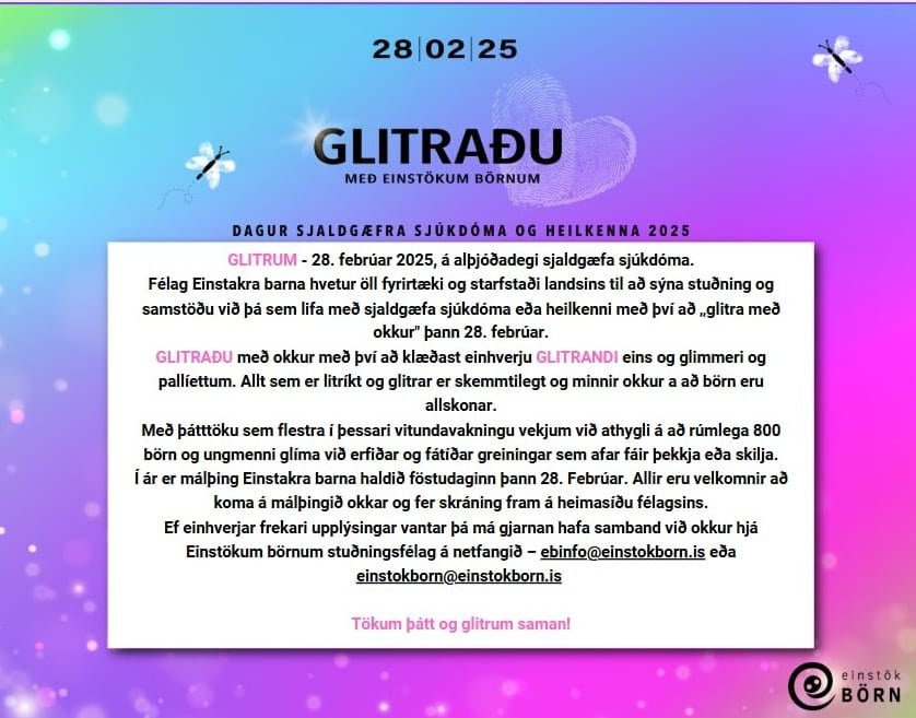 28. febrúar Dagur einstakra barna | Giljaskóli